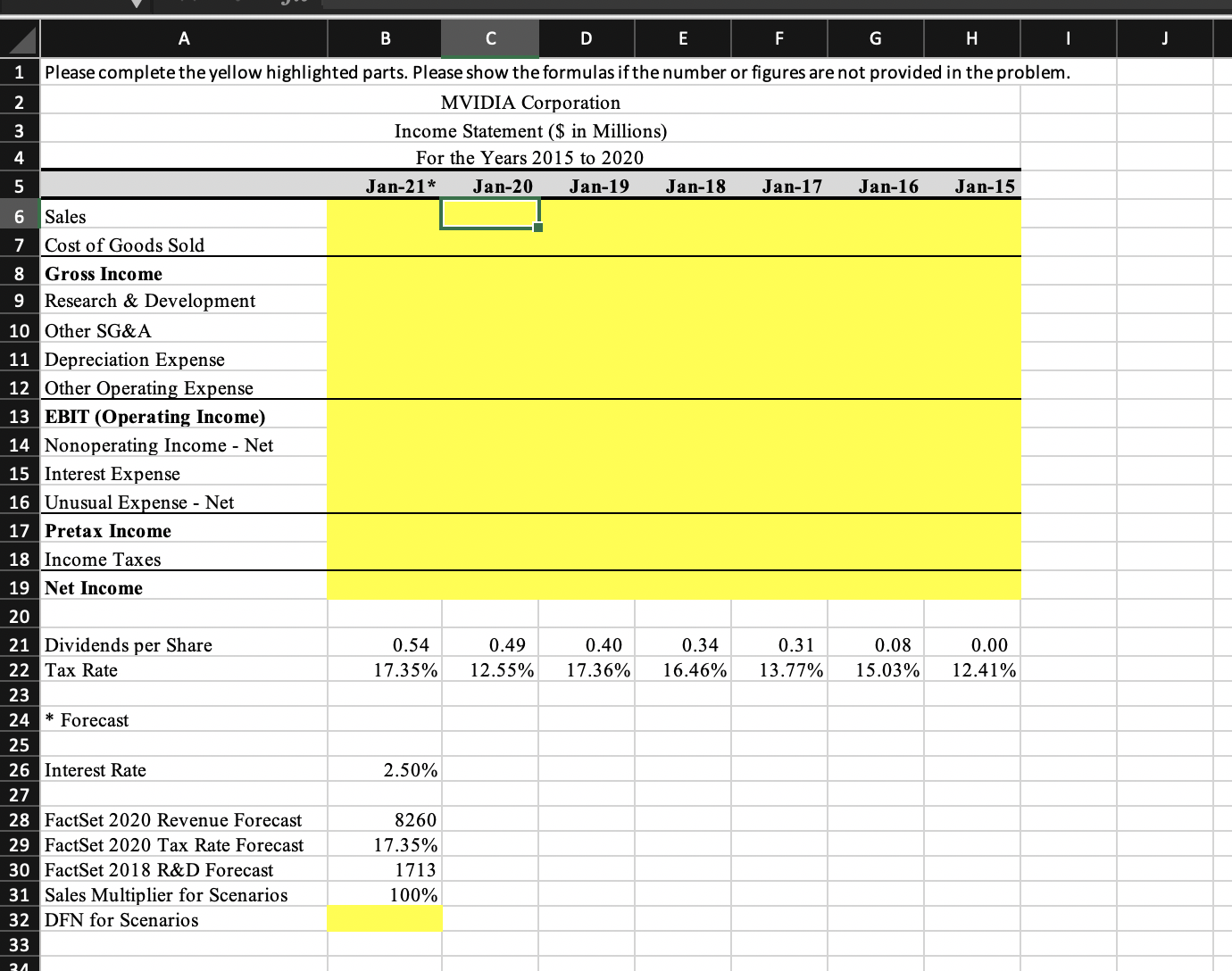 Solved 1 Please complete the yellow highlighted parts. | Chegg.com