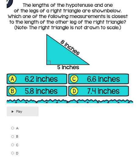 Solved The lengths of the hypotenuse and oneof the legs of a | Chegg.com