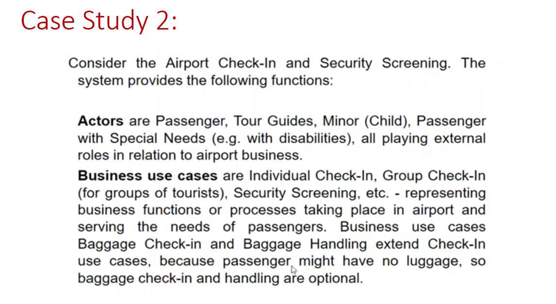 Solved Case Study 2: Consider the Airport Check-In and | Chegg.com