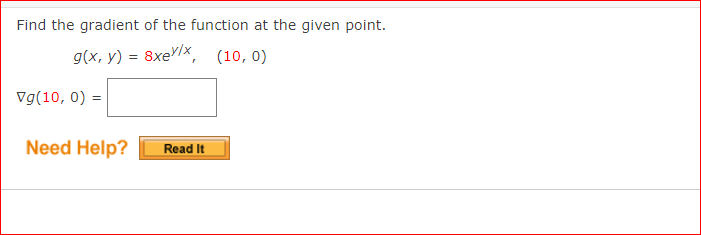 Solved Find the gradient of the function at the given point. | Chegg.com