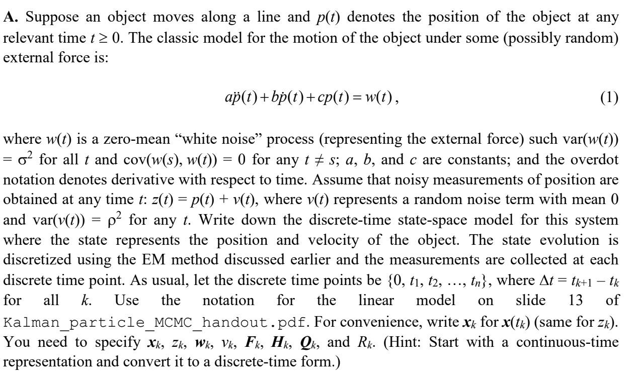 Solved A. Suppose an object moves along a line and p(t) | Chegg.com