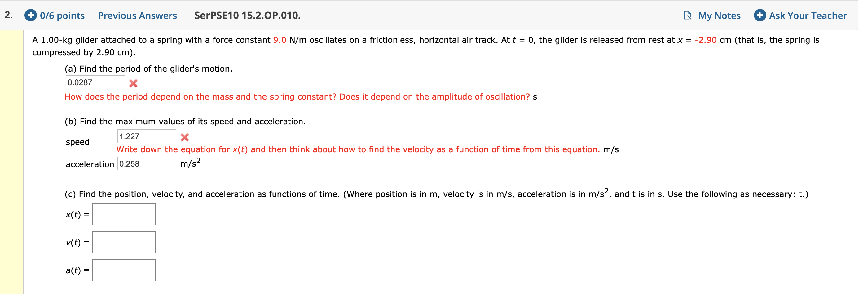 Solved 2. + 0/6 points Previous Answers SerPSE10 | Chegg.com