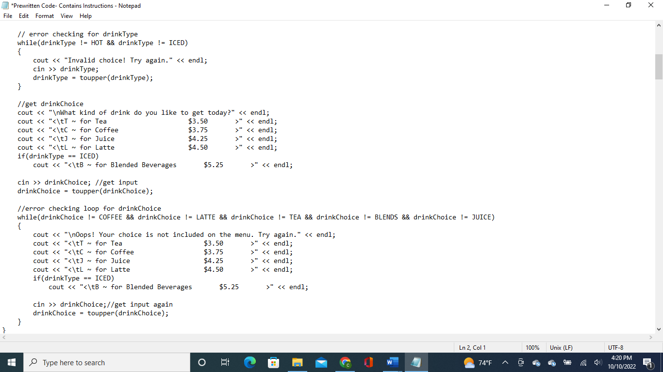 1. Introduction For this programming assignment, the | Chegg.com