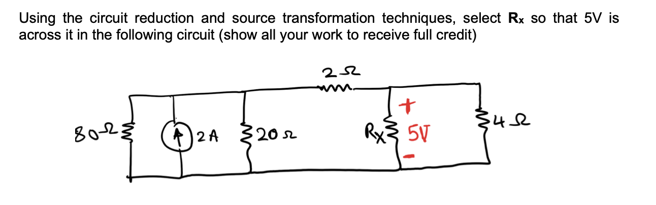 Solved Using the circuit reduction and source transformation | Chegg.com