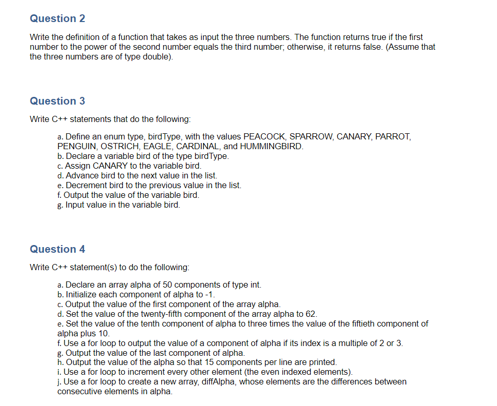 Solved Write the definition of a function that takes as | Chegg.com