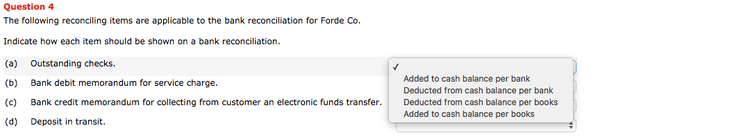 Solved Question 4 The following reconciling items are | Chegg.com