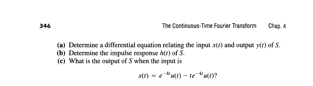 (a) ﻿Determine a differential equation relating the | Chegg.com