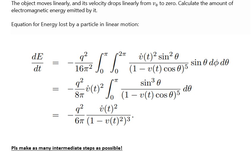 Solved Question about emitted electromagnetic enerqy by a | Chegg.com
