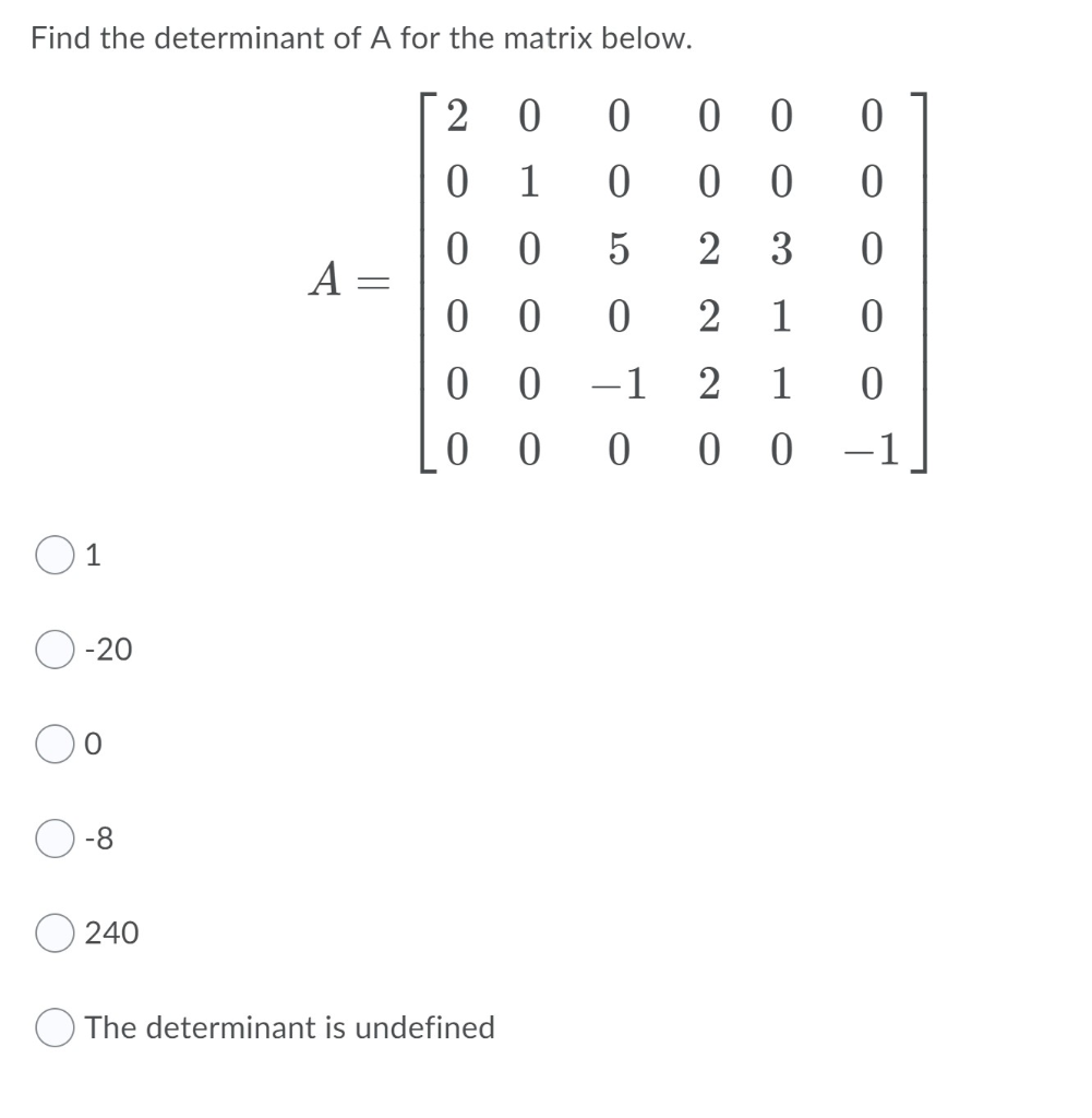 Solved Suppose A is a square singular matrix. Which of the | Chegg.com