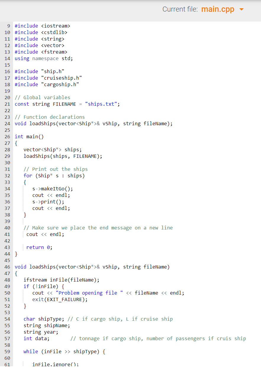 IN C++ 20.16 Chapter 20 Program - Inheritance and | Chegg.com