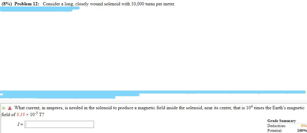 Solved (8\%) Problem 12: Consider a long, closely wound | Chegg.com