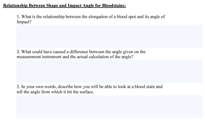 Solved Relationship Between Shape and Impact Angle for | Chegg.com