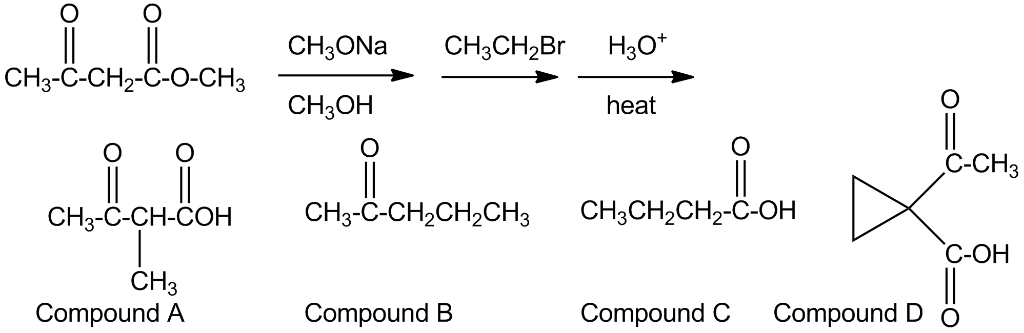 Solved CH3-C-CH2-C-O-CH3 CH3OH heat O C C-CH 3 | Chegg.com
