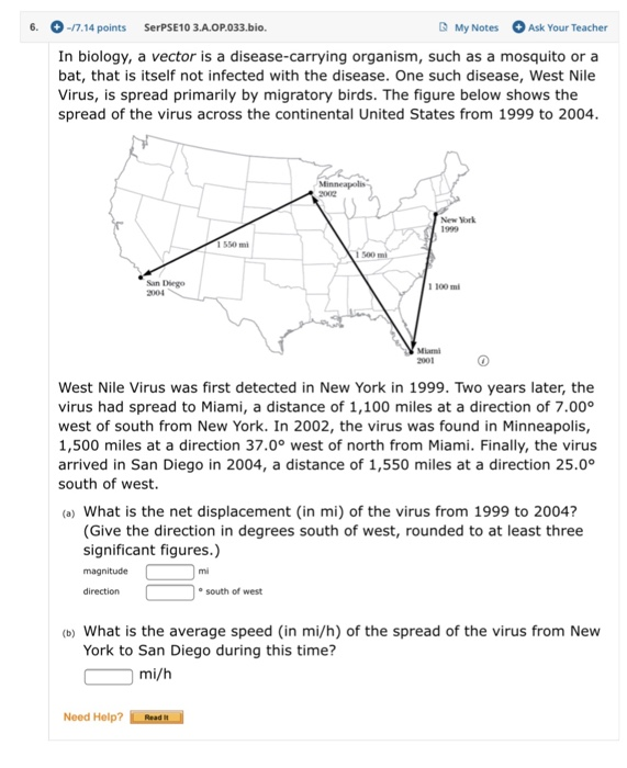 Solved 6. -17.14 points SerPSE10 3.A.OP.033.bio. My Notes | Chegg.com Solved 6. -17.14 points SerPSE10 3.A.OP.033.bio. My Notes | Chegg.com
