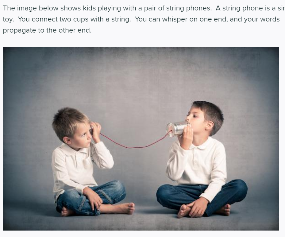 Solved The image below shows kids playing with a pair of | Chegg.com
