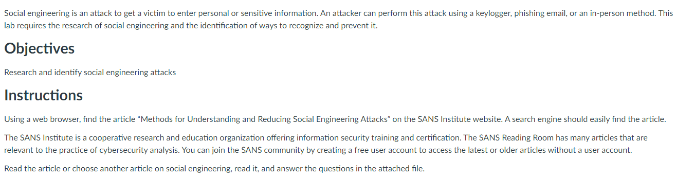 Solved Social engineering is an attack to get a victim to | Chegg.com