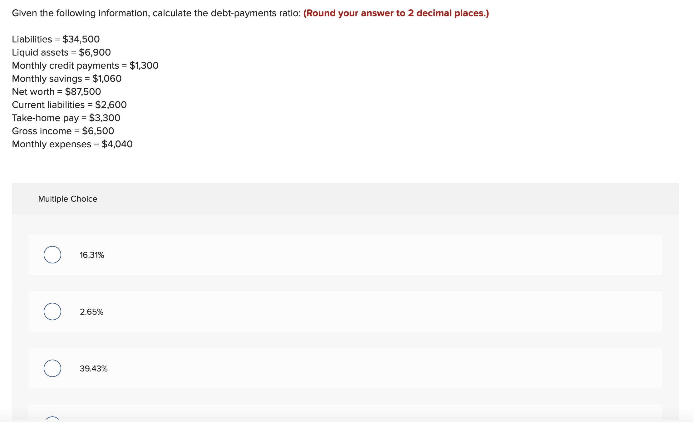 Solved Given the following information, calculate the | Chegg.com