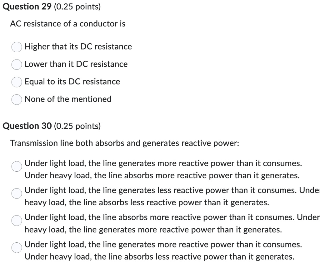 Solved AC resistance of a conductor is Higher that its DC | Chegg.com