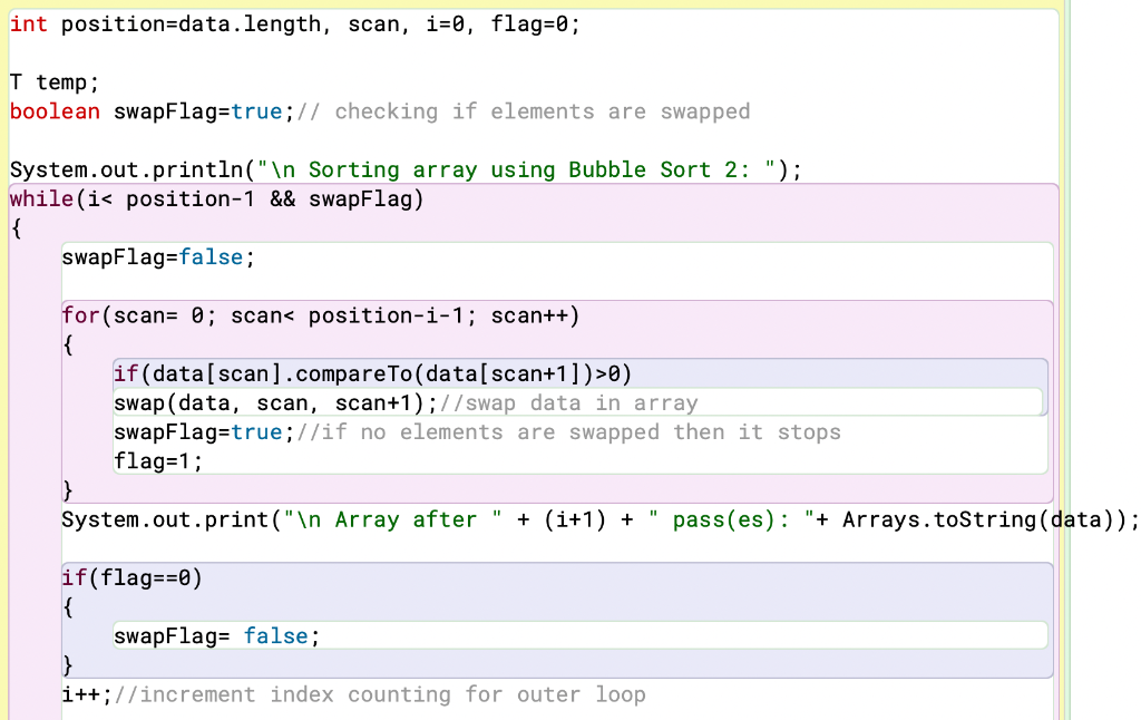 Solved Java- I'm trying to print two arrays(one already | Chegg.com