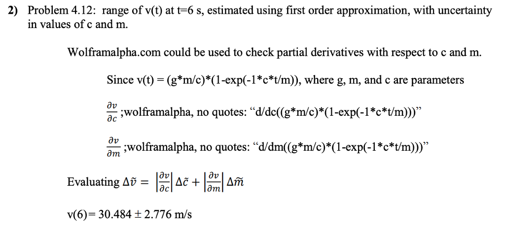 Solved 4.11 Recall that the velocity of the falling | Chegg.com