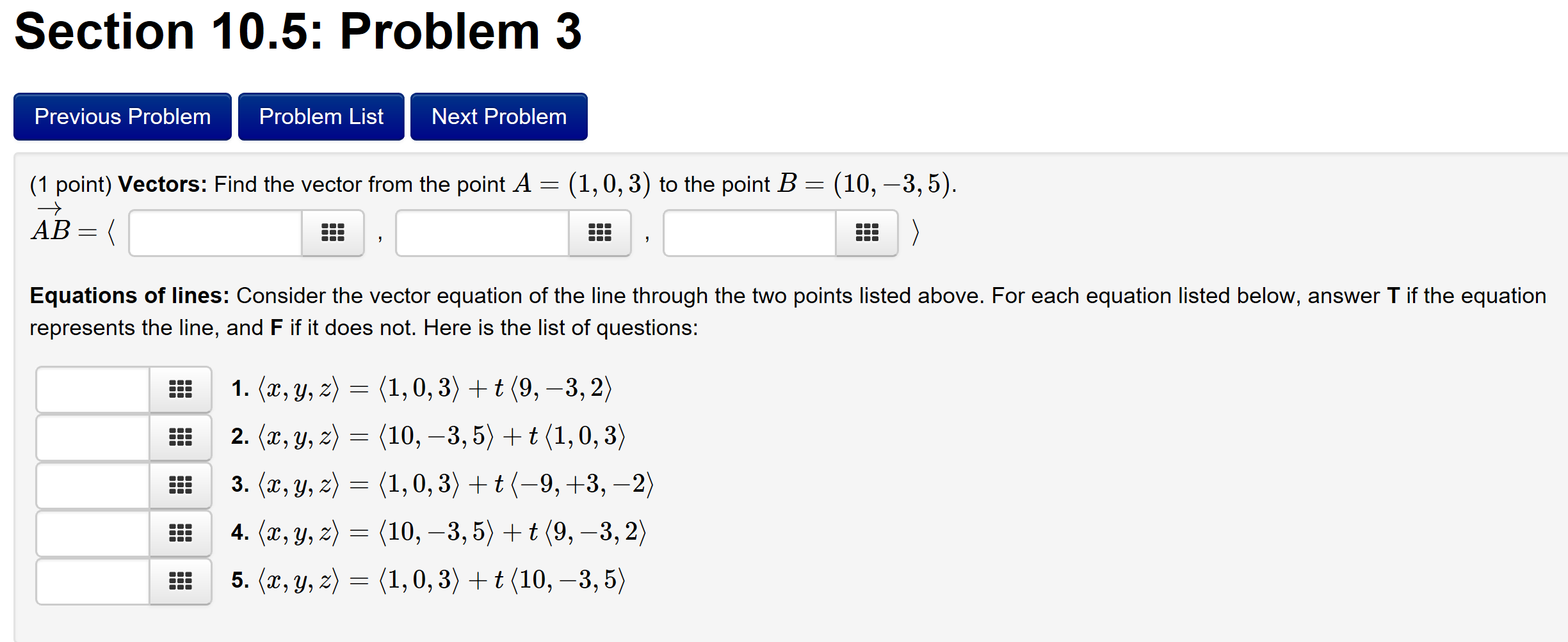 Solved Section 10.5: Problem 3 Previous Problem Problem List | Chegg.com