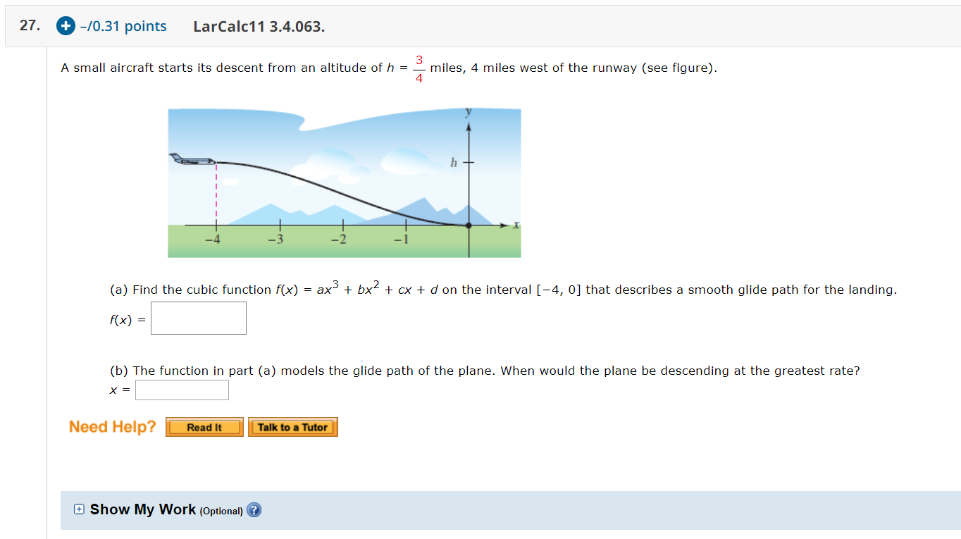 Solved 27. + -10.31 points LarCalc11 3.4.063. A small | Chegg.com