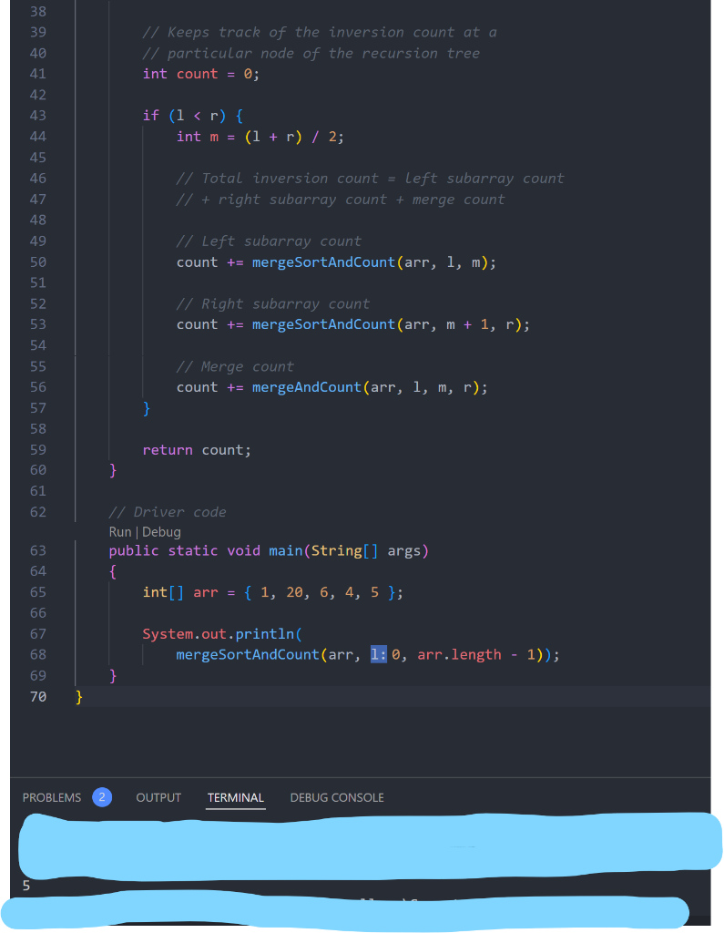 Solved Could you find the time complexity for the inversions | Chegg.com