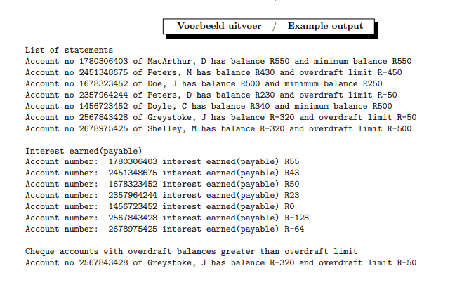 Solved Write the program AccountList.java: • Create a | Chegg.com