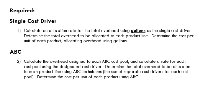 Solved Single Cost Driver 1) Calculate an allocation rate | Chegg.com