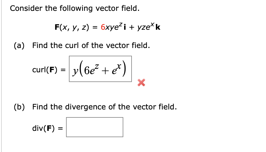 Solved Consider the following vector | Chegg.com