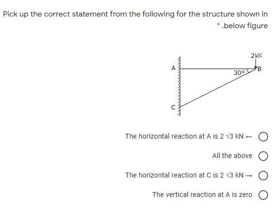 Solved Pick up the correct statement from the following for | Chegg.com