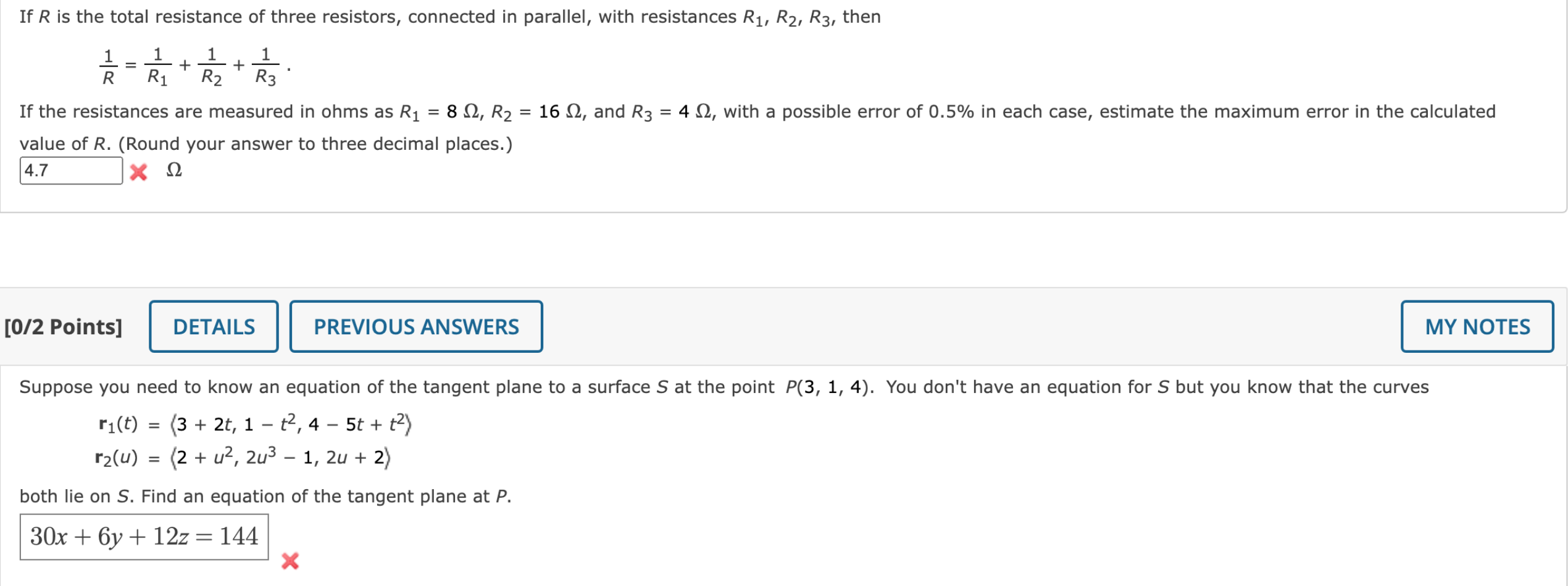 Solved If R is the total resistance of three resistors, | Chegg.com