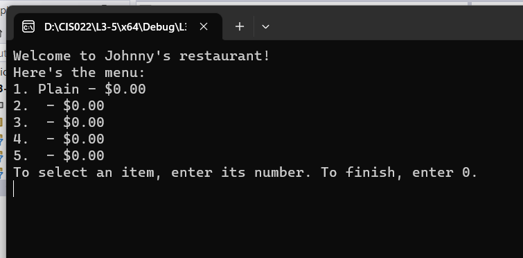 Solved Breakfast Billing system Here's my code: #include | Chegg.com