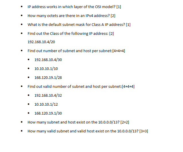 Solved - IP address works in which layer of the OSI model? | Chegg.com