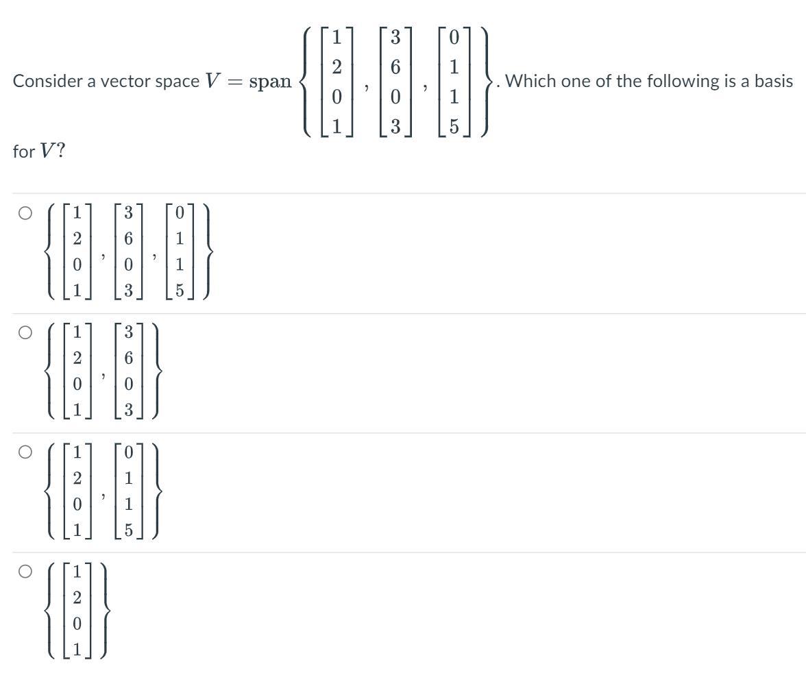 Solved Consider a vector space | Chegg.com