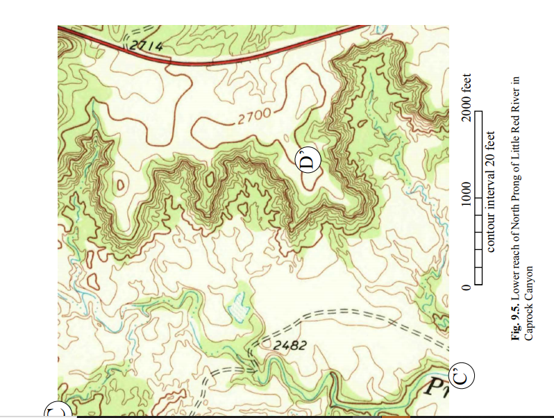 Solved Lab 9 Landforms And Topographic Profiles Name Examine