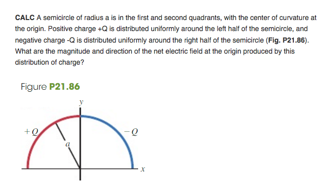 Solved CALC A semicircle of radius a is in the first and | Chegg.com