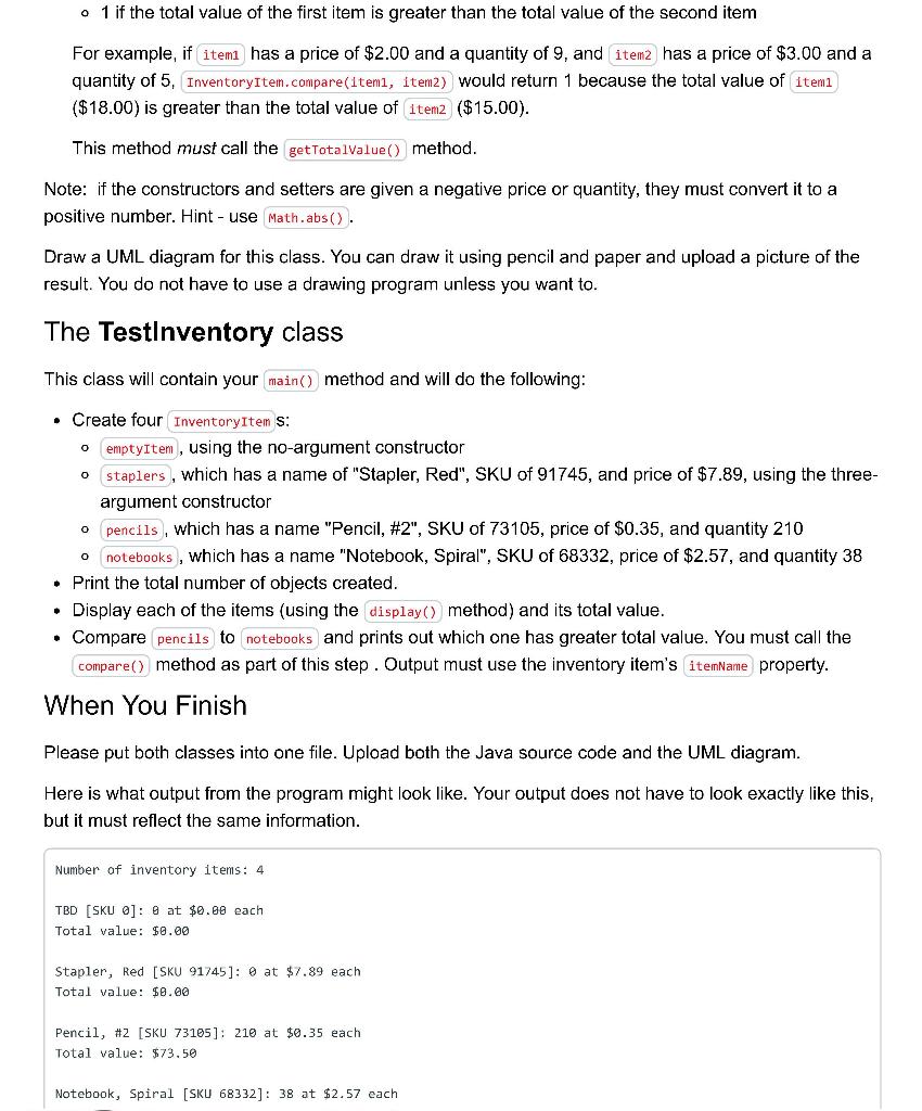 Solved Your program will implement two classes, and you will | Chegg.com