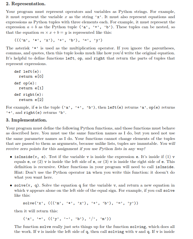 Solved 0 Introduction Its Possible To Solve An Equation 3511