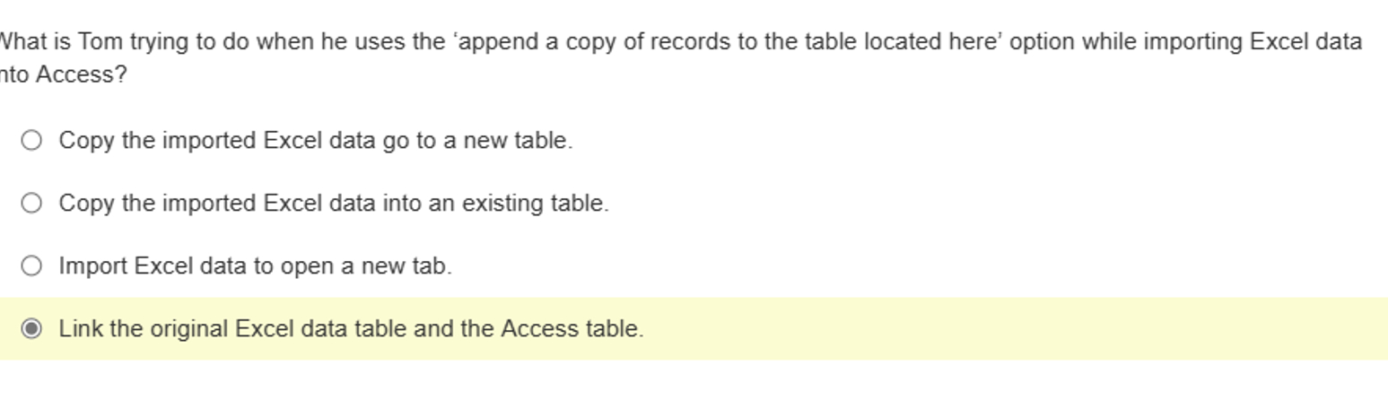 Solved Vhat is Tom trying to do when he uses the 'append a | Chegg.com