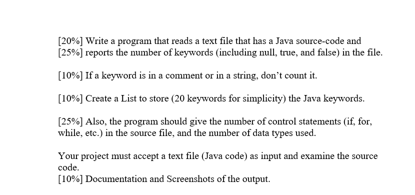 Solved [20\%] Write a program that reads a text file that | Chegg.com