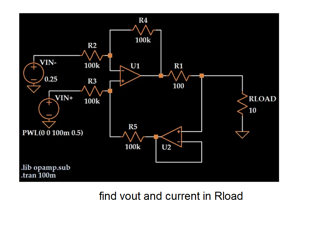 Solved find vout and current in Rload | Chegg.com