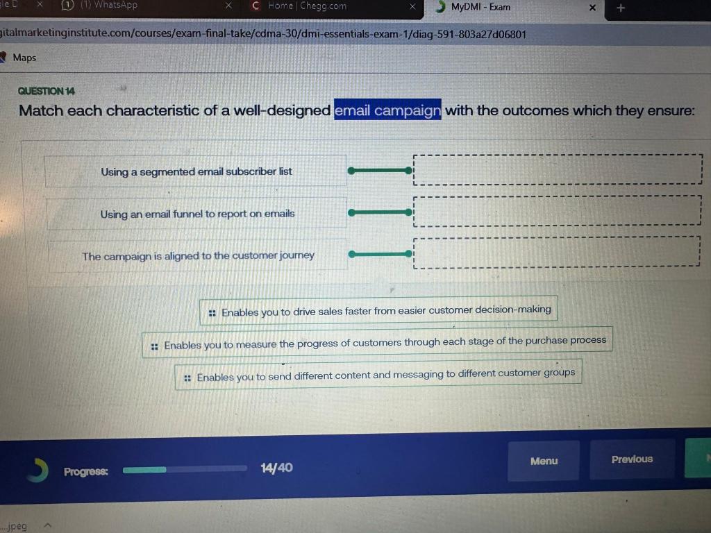 Solved Using a segmented email subscriber list Using an | Chegg.com