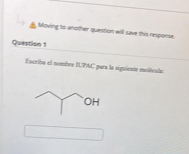 Solved Escriba el nombre IUPAC para la siguiente molécula: | Chegg.com