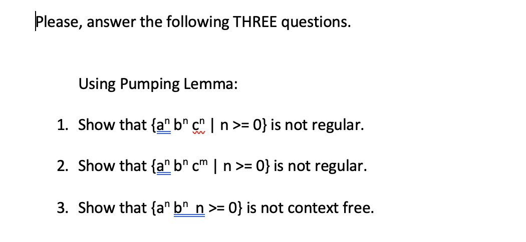 Solved Please, answer the following THREE questions. Using | Chegg.com