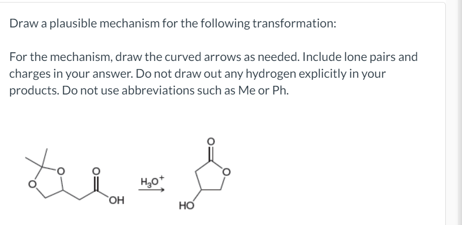 Solved Draw a plausible mechanism for the following | Chegg.com