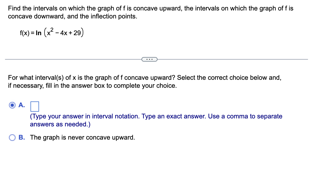 Solved Find the intervals on which the graph of f is concave | Chegg.com