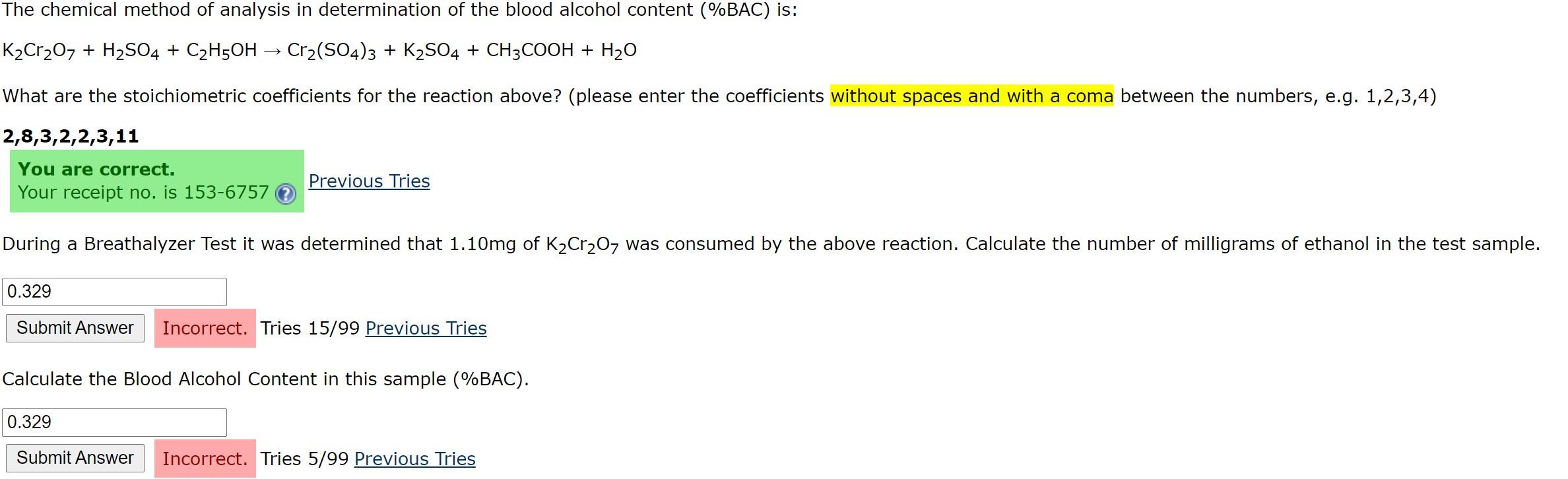 Solved The chemical method of analysis in determination of | Chegg.com