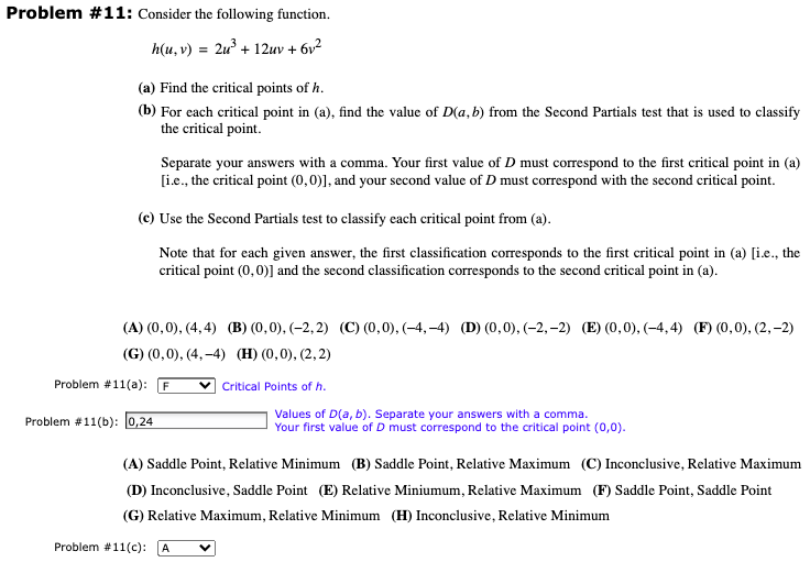 Solved Problem \#11: Consider the following function. | Chegg.com Solved Problem \#11: Consider the following function. | Chegg.com