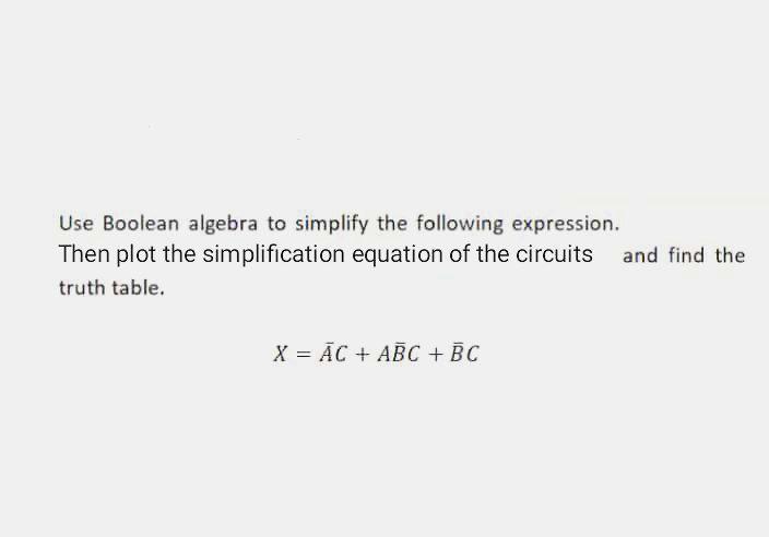 Solved Use Boolean algebra to simplify the following | Chegg.com